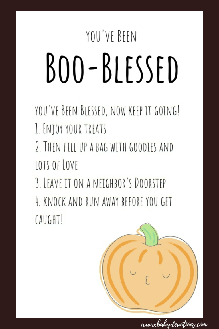 Boo-Blessing Ideas – Baby Devotions
